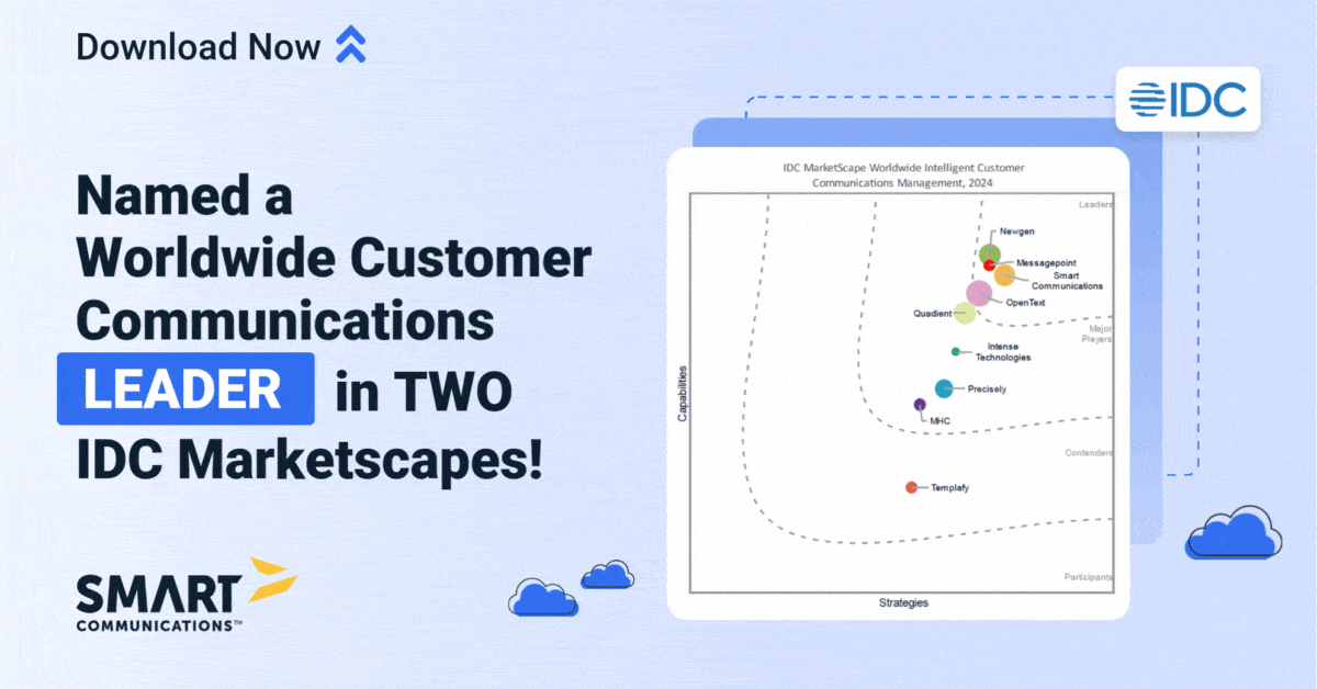 Smart Communications Named a Leader in Two 2024 IDC Marketscape Reports