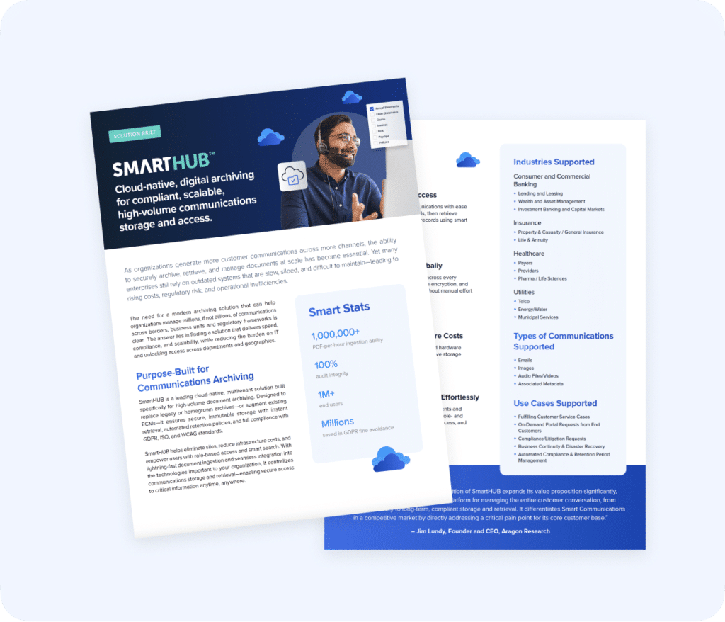 SmartHUB™ Archiving Software | Smart Communications